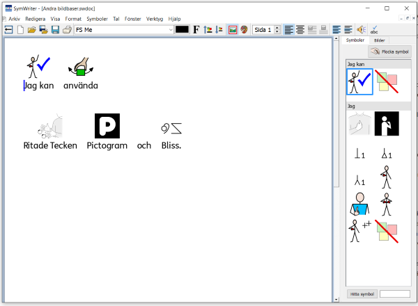 SymWriter 2 - Symbolbruket
